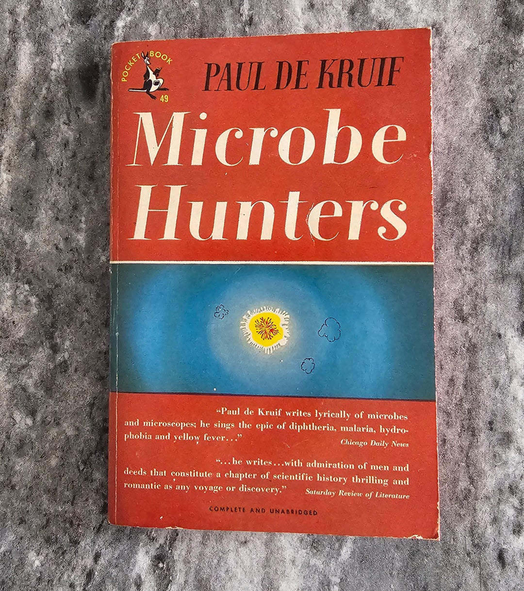 Microbe Hunters Paul De Kruif PB Pocket Book 49 24th Printing 1950 - Etsy