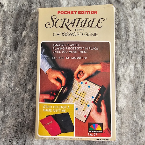 Travel Scrabble - Etsy