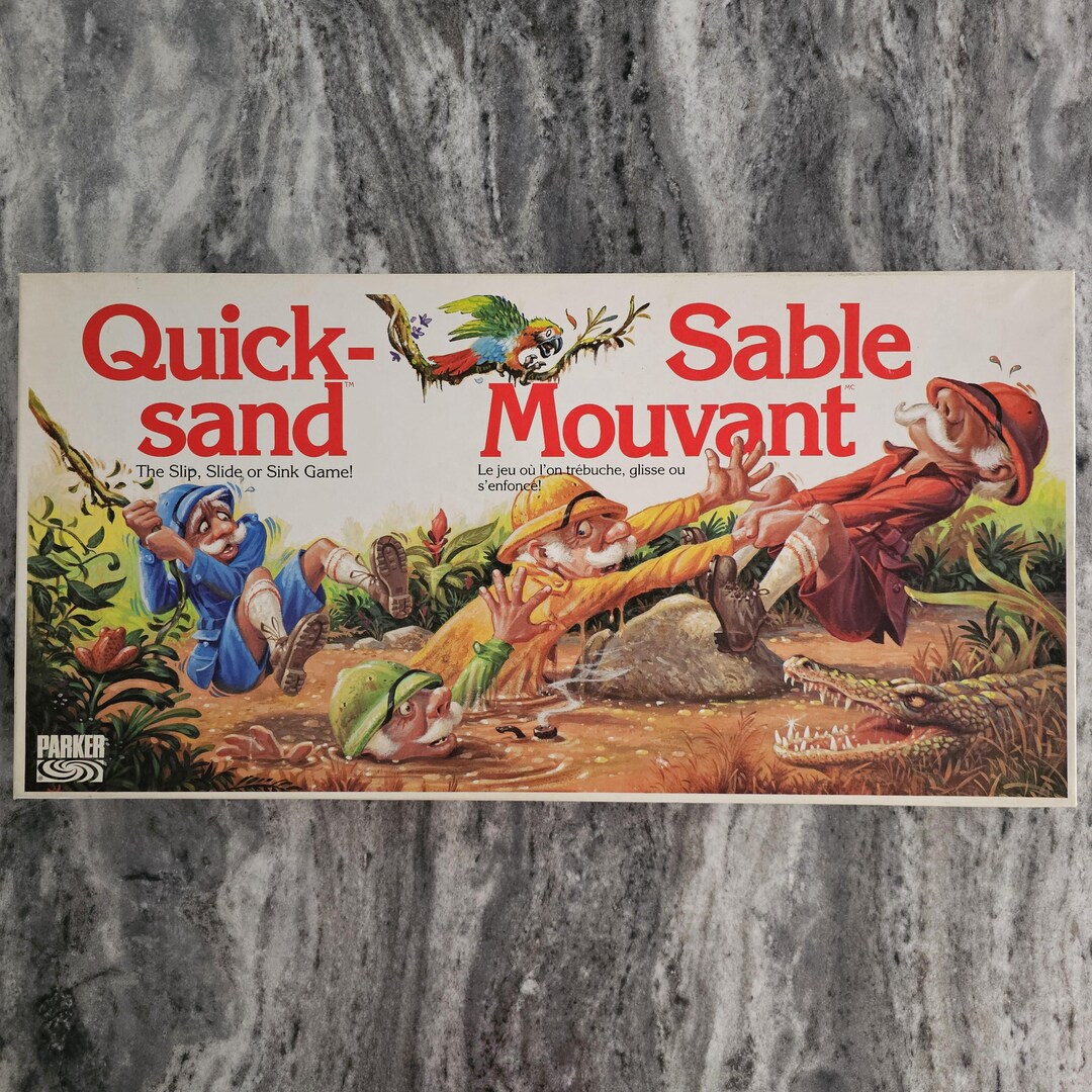 Vintage 1989 QUICKSAND Board Game Parker Bros - Complete - Etsy