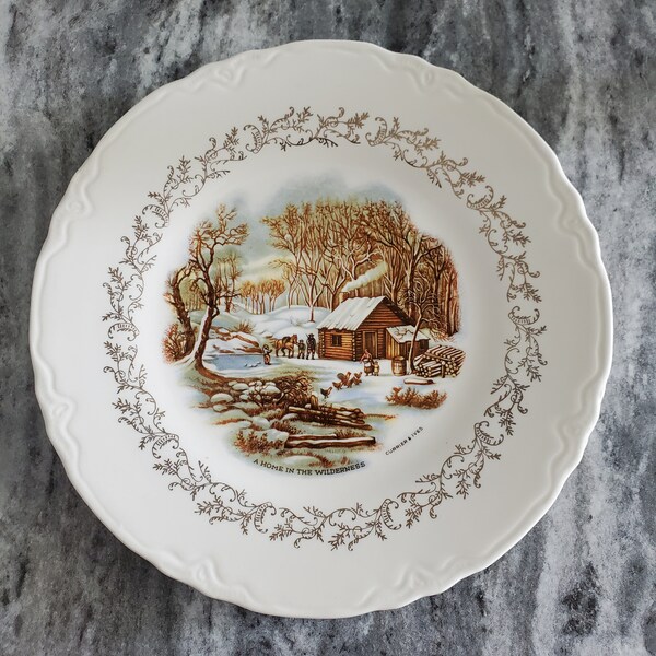 Winter Scene Plate - Etsy