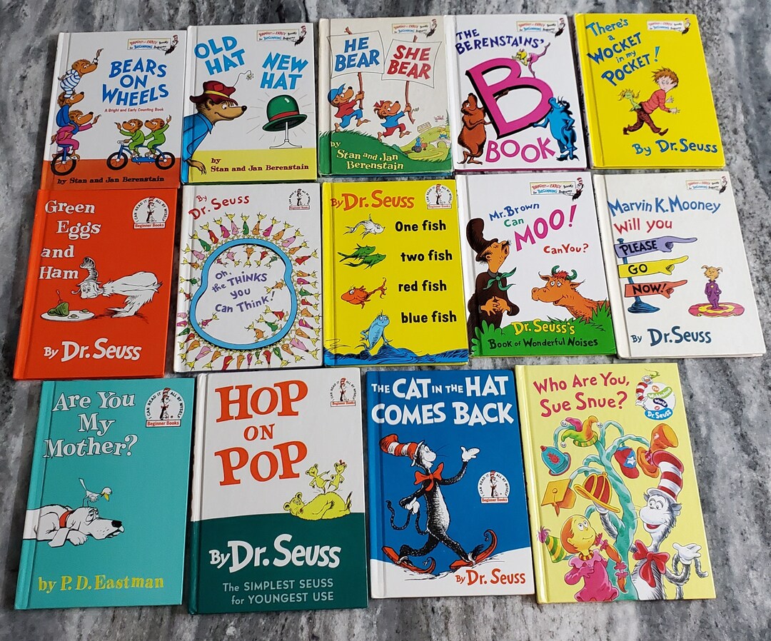 Dr. Seuss Books and the Berenstain's Bear Books Collection Lot of 14 HC ...