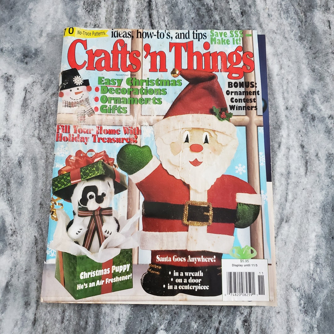 Crafts 'N Things Magazines November 1996 Craft Magazine W/ Pattern ...