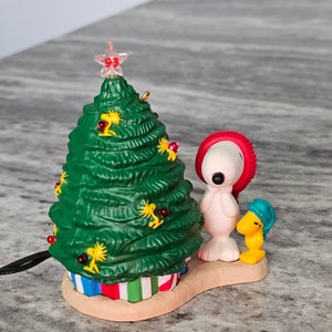 Hallmark Peanuts Snoopy Blinking Lights Christmas Tree See Video - Etsy