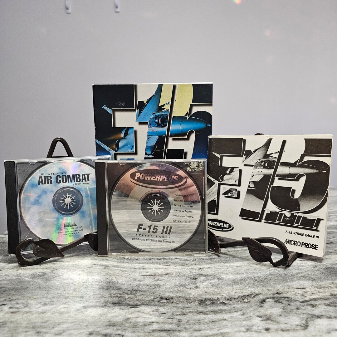 F-15 Strike Eagle III 3 Microprose 1992 PC Games Big Box W/manual Air ...