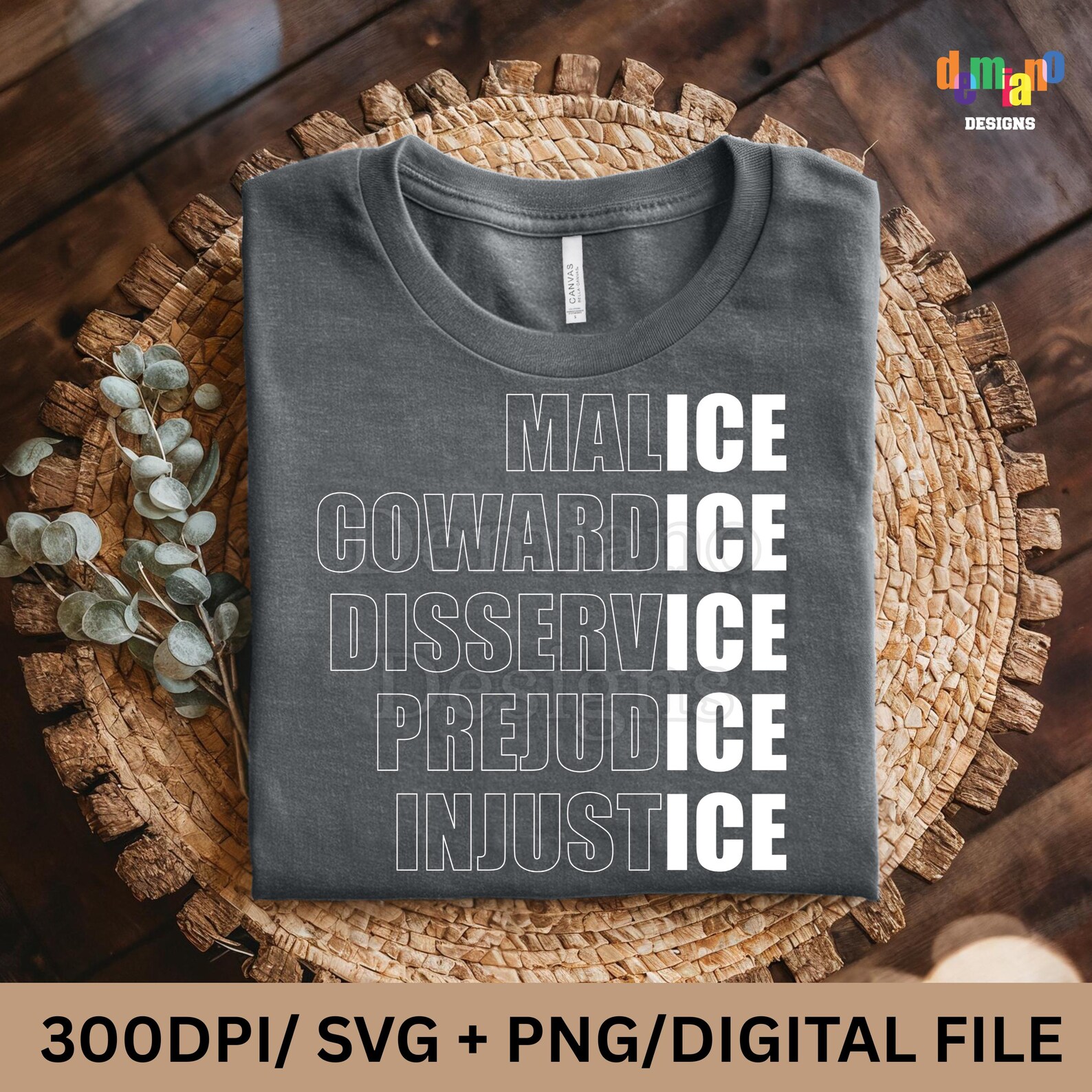 Social Justice SVG PNG | Malice Cowardice Prejudice Injustice Design ...