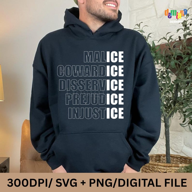 Social Justice SVG PNG | Malice Cowardice Prejudice Injustice Design ...