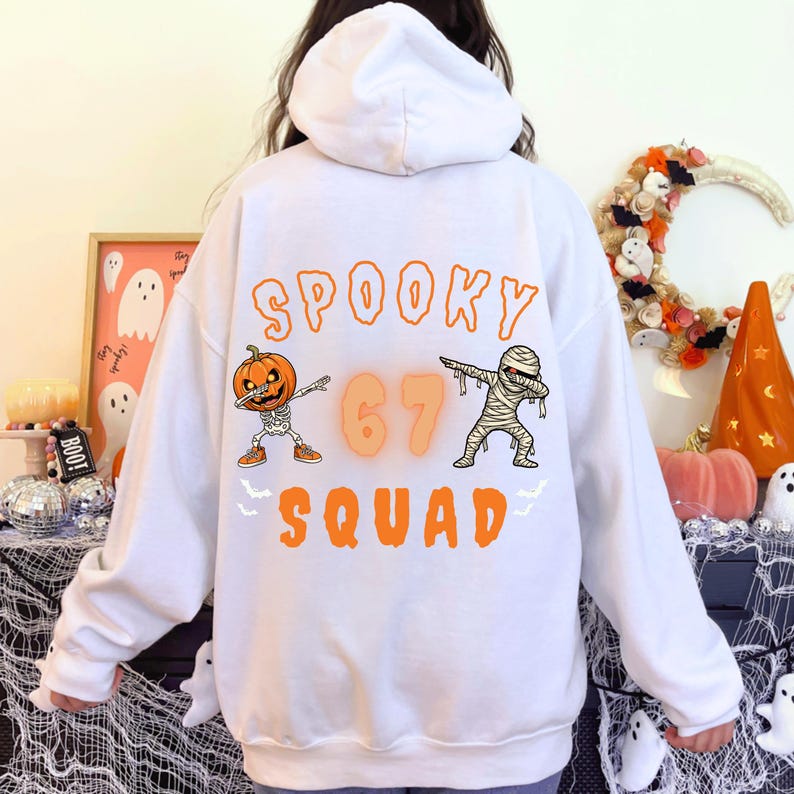 Spooky 67 Squad Six Seven Meme Halloween SVG PNG | Funny Creepy Squad ...