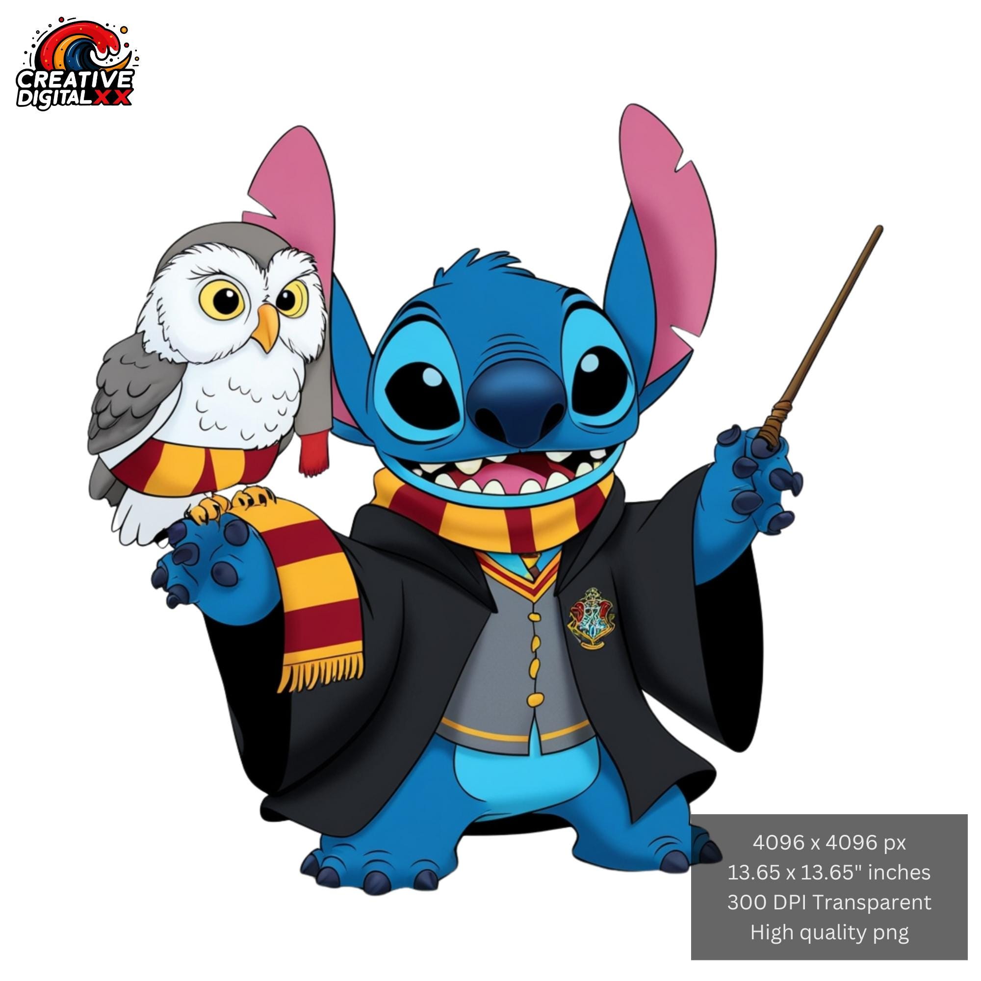 Cute Blue Alien Wizard PNG | Magical Owl Clipart | Fantasy Wizard ...