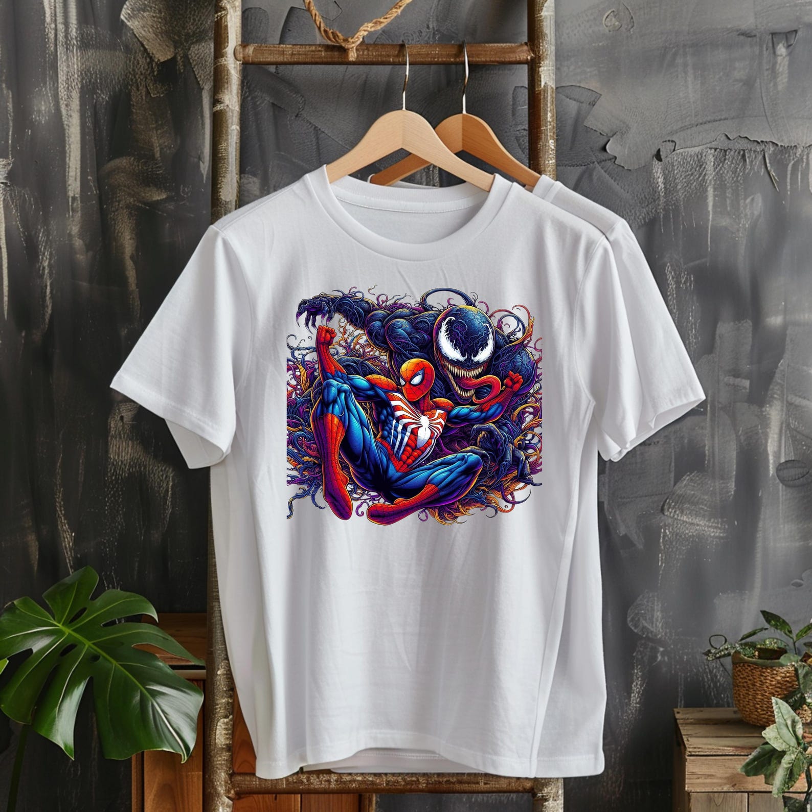 4-PNG Venom & Spiderman Splash | Bright Watercolor | Digital PNG File ...