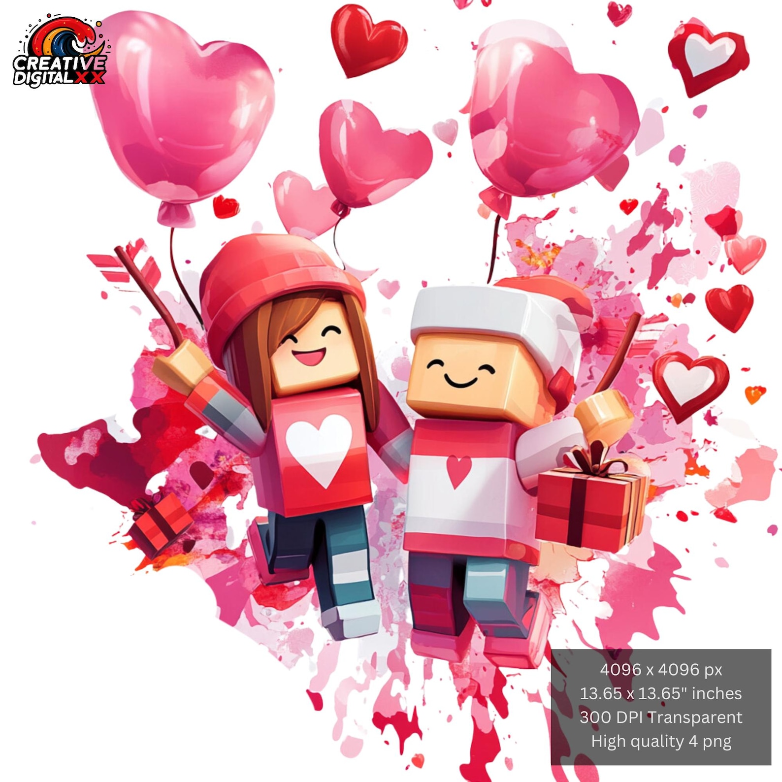 Imágenes PNG de San Valentín de Roblox, chicos de Roblox, descarga ...