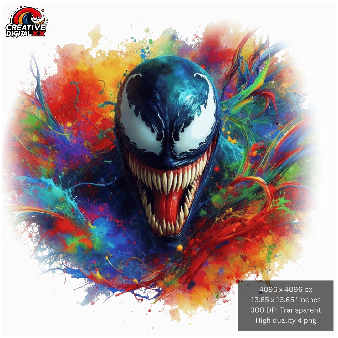 4 PNG Ven Digital Design, Splash and Water Colour Digital Cartoon PNG ...