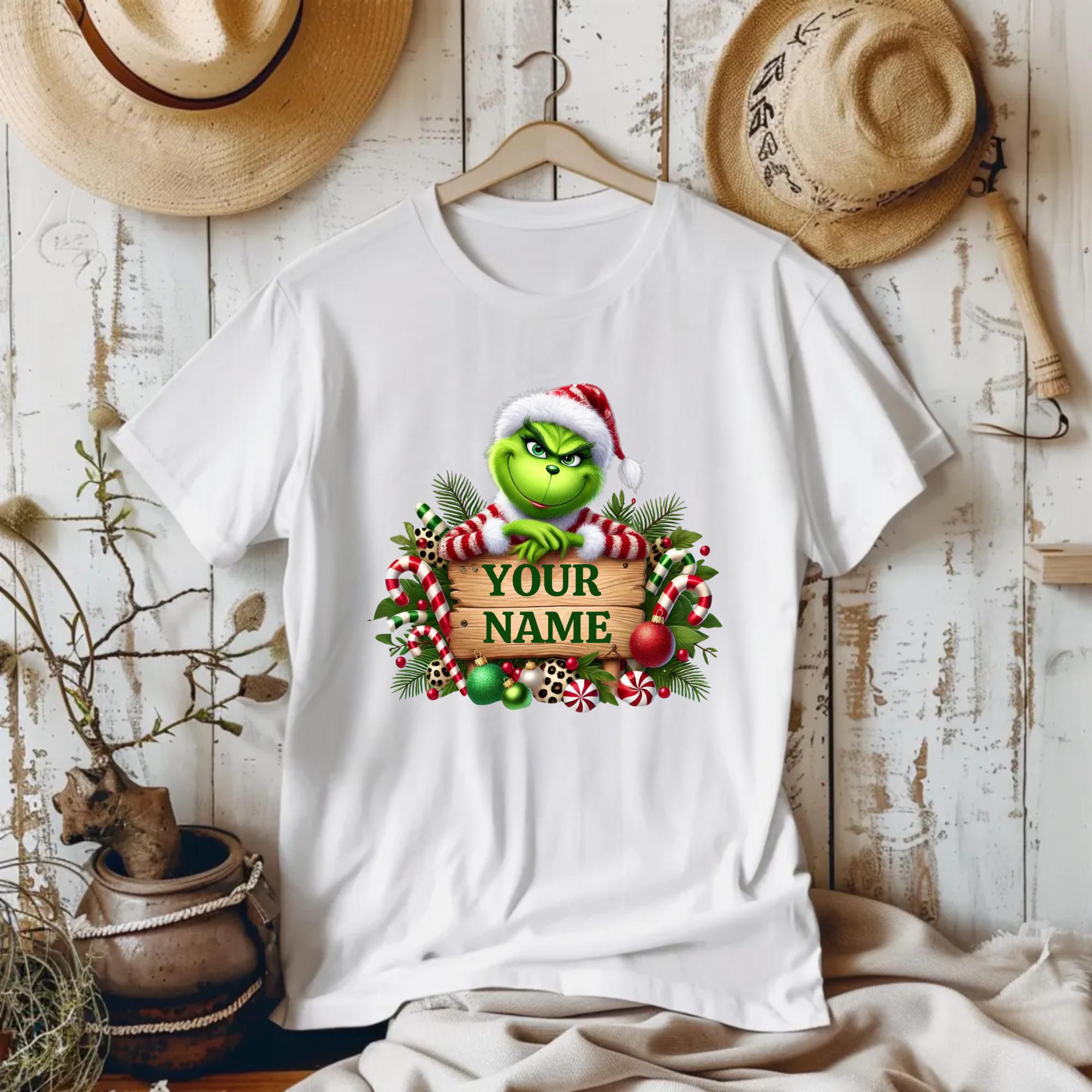 Your Name Grinch PNG, Festive Image, Xmas Grinch Designs, Holiday PNG ...