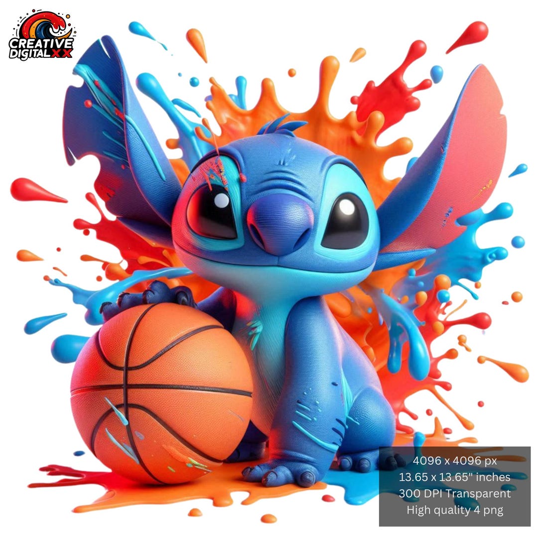 4PNG Christmas Stitch Basketball | Stitch Art High Resolution ...