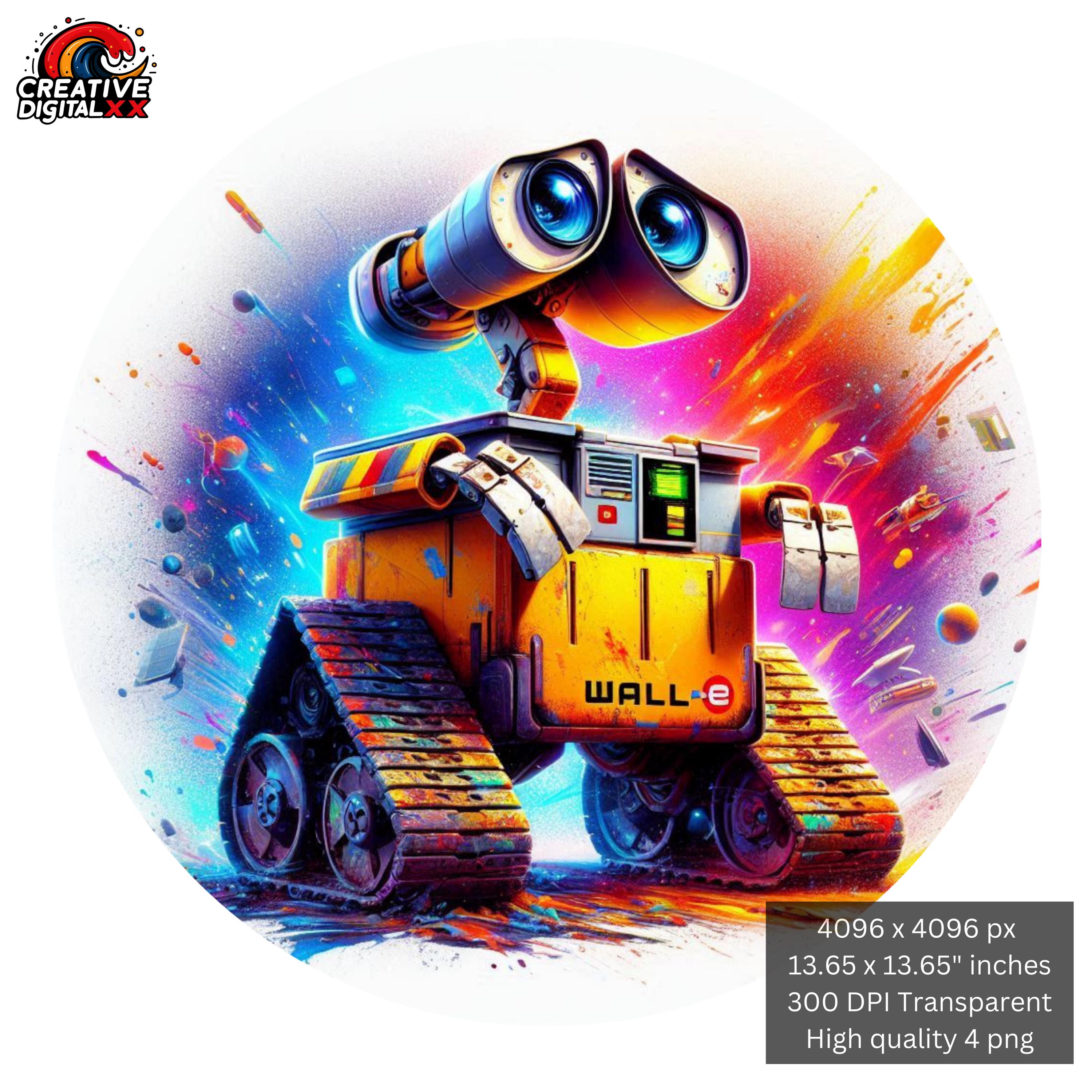 4 PNG Wall-e Splash - Sublimation Design PNG File High Resolution ...