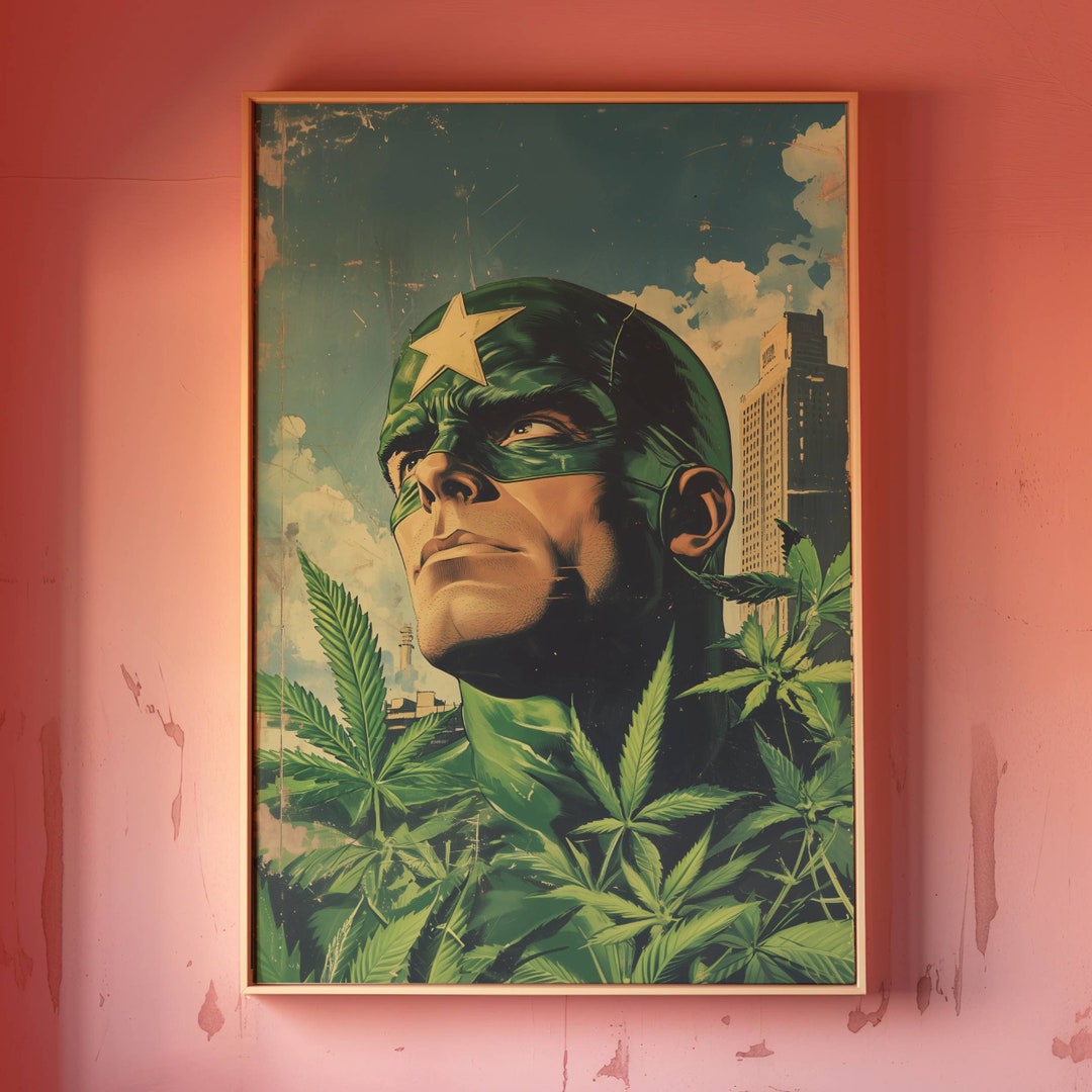 Weed Man 3 comic Book Posters, Superhero Prints, Retro Print, Retro ...