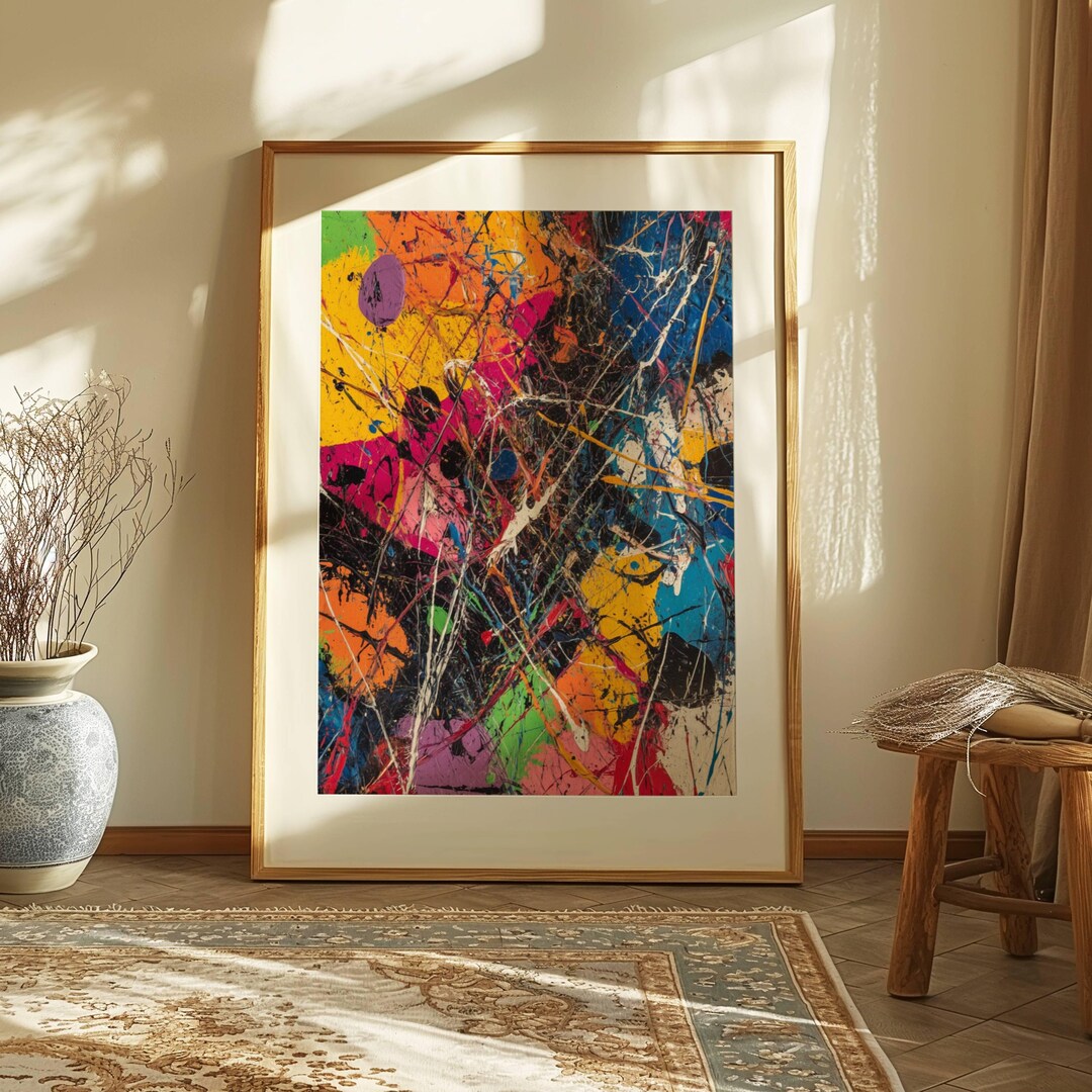 The Pollock Effect V2 Jackson Pollock Bold Modern Paint Splatter ...
