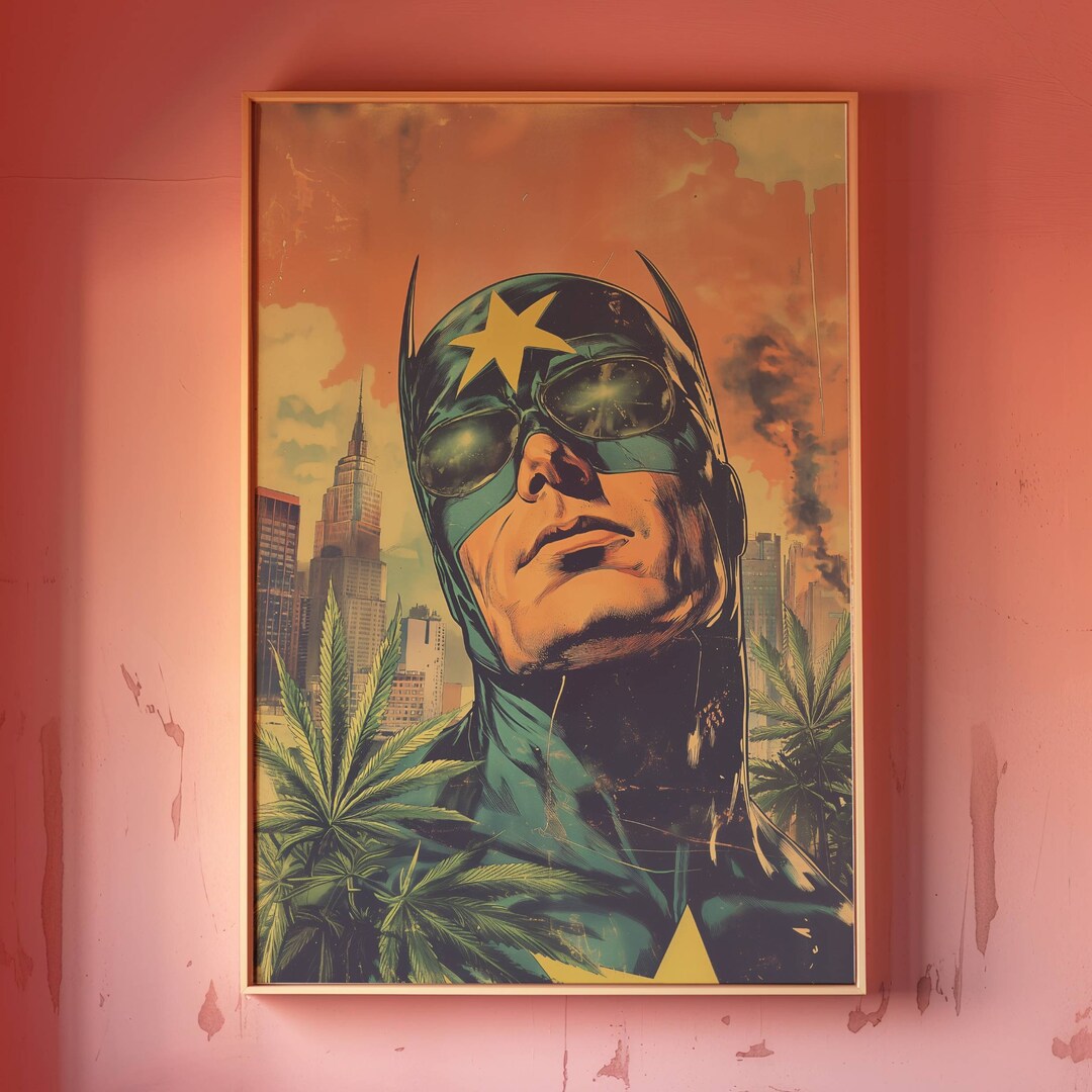 Weed Man 5 comic Book Posters, Superhero Prints, Retro Print, Retro ...