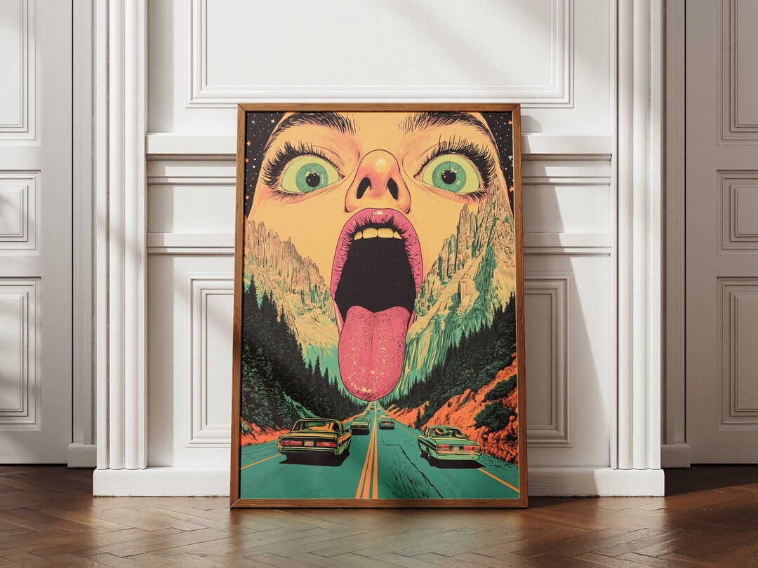 Large Surrealist Wall Art Print Sizes A3 to A1 Scifi Trippy Psychedelic ...