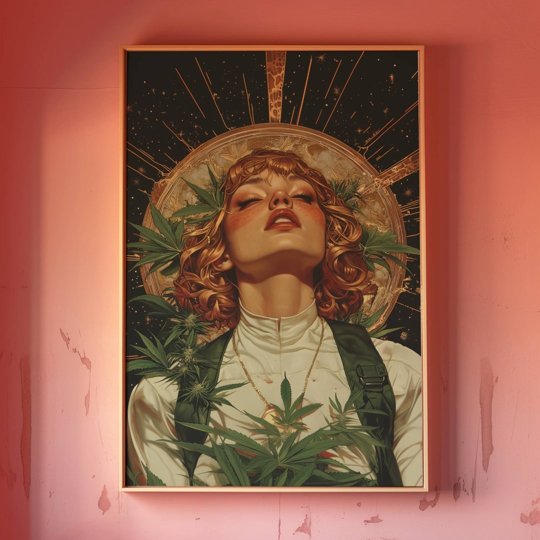 Weed Woman 4 pin-up Prints, Pin-up Art, Retro Print, Retro Wall Art ...