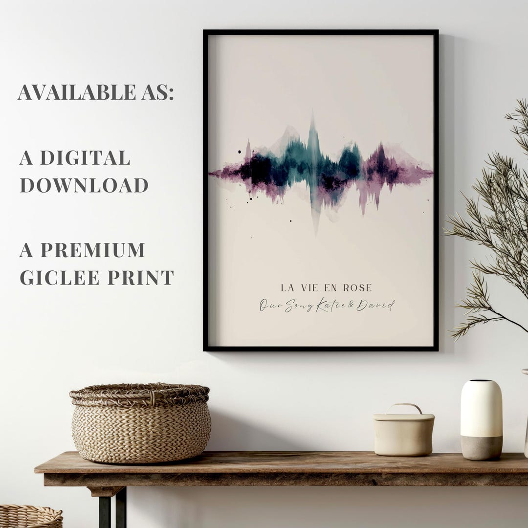 Personalised Sound Wave Gift Idea for Guys Unique Sentimental Gift for ...