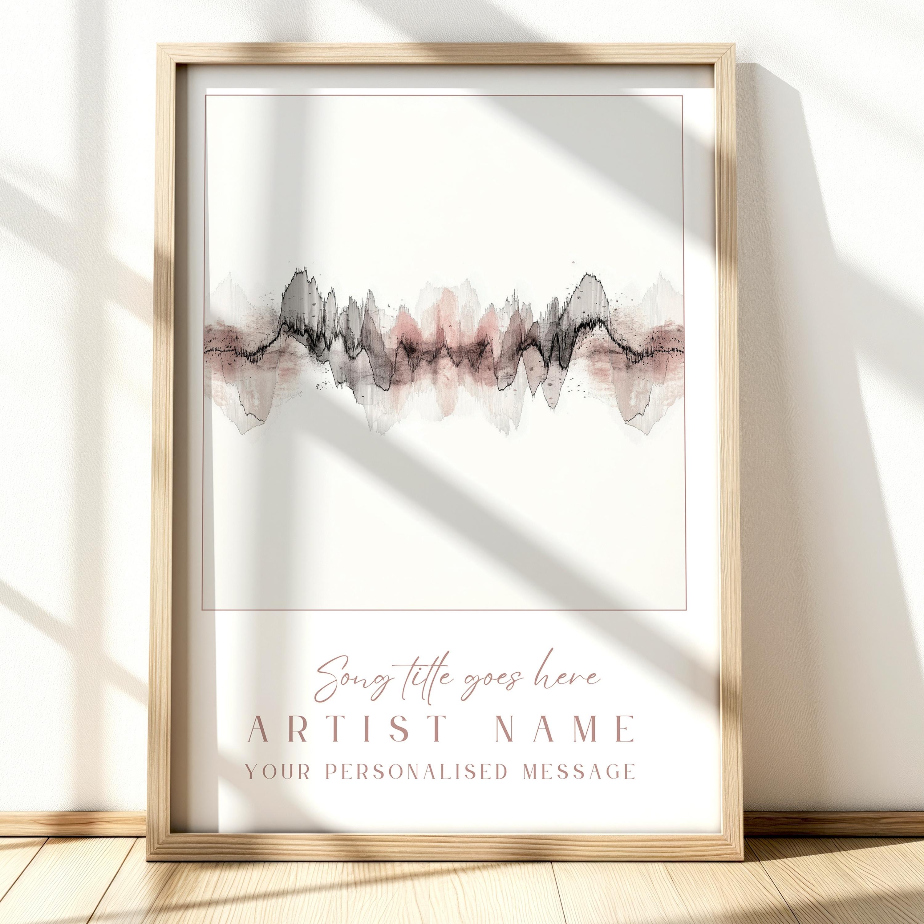 Custom Sound Wave Wall Art Personalised Husband Gift Idea for Wife ...