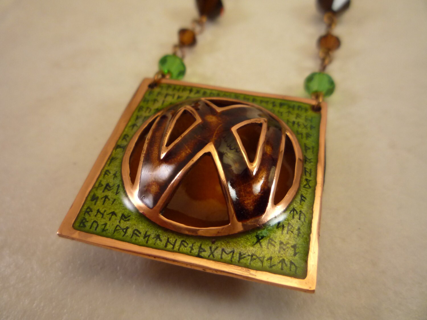 Champleve Enamel Rune Portals: the Rune of Awakening - Etsy