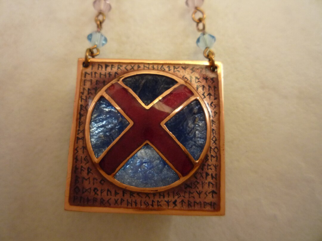 Champleve Enamel Rune Portals: the Rune of Endowment - Etsy
