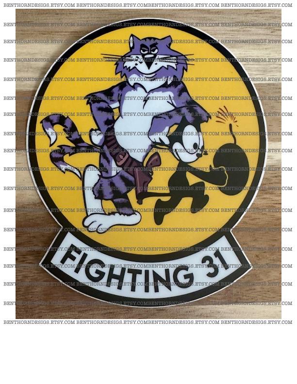 F-14 Tomcat Fighting 31 Decal Logo Buy One Get an Additional Tomcat ...