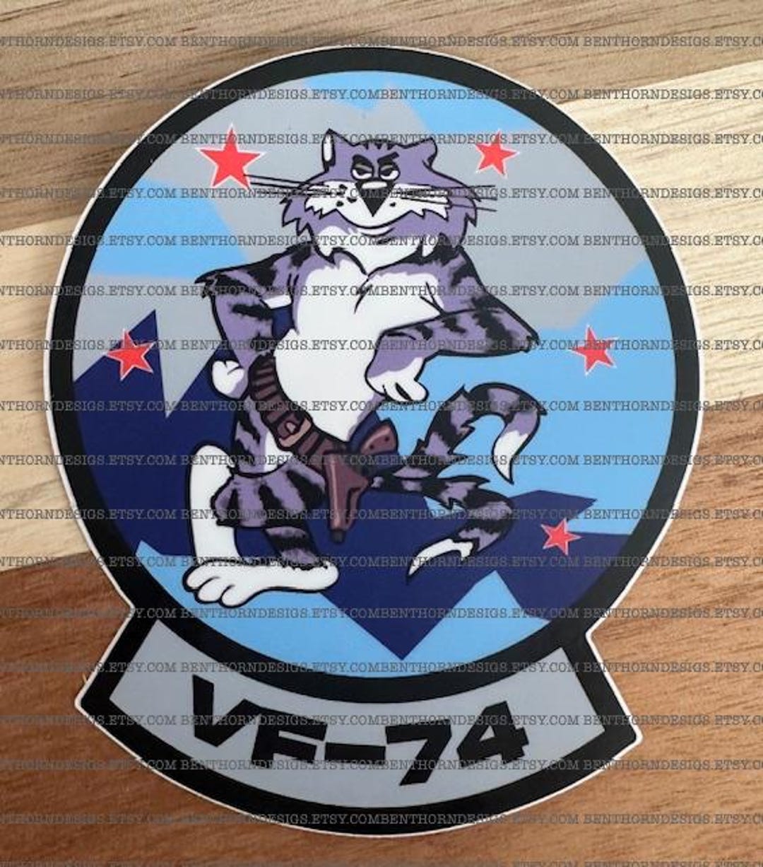 F-14 Tomcat Sticker VF-74 Aggressor Logo - Etsy