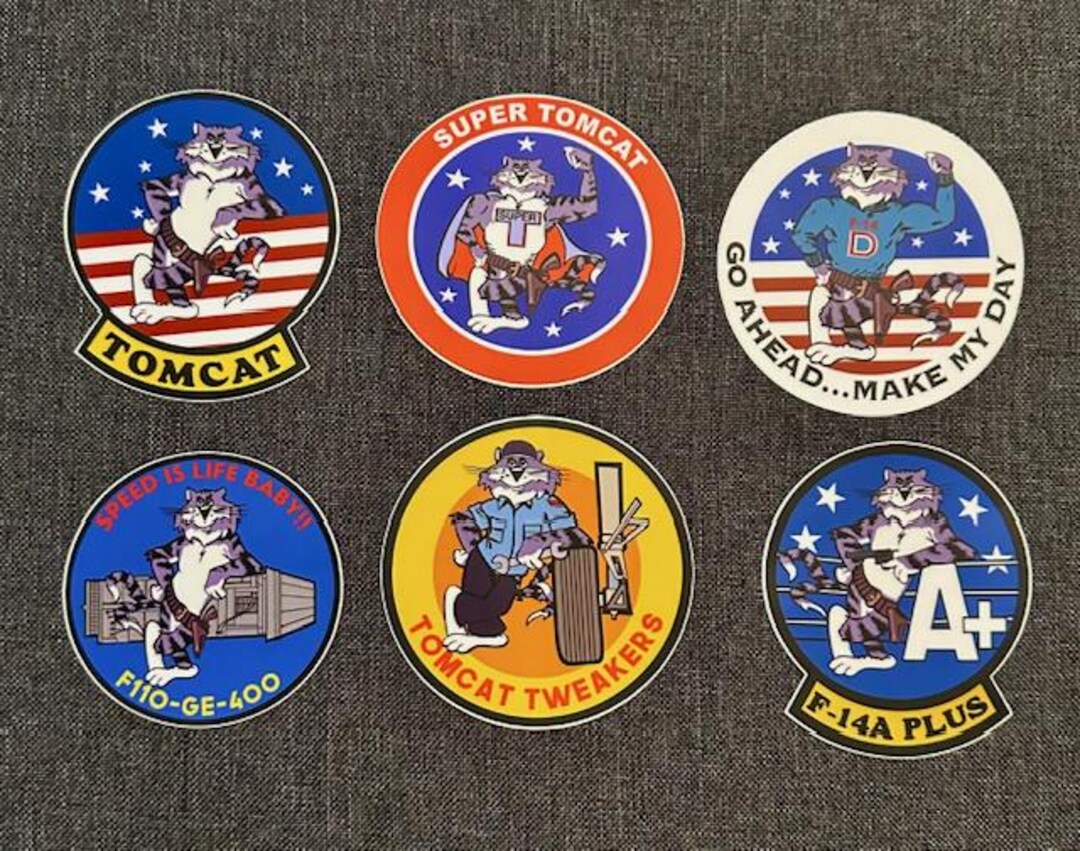 6 Pack of Updated Classic F-14 Tomcat Decals Stickers - Etsy