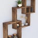 Triple Square Wall Shelf With Interlocking Frame - Etsy