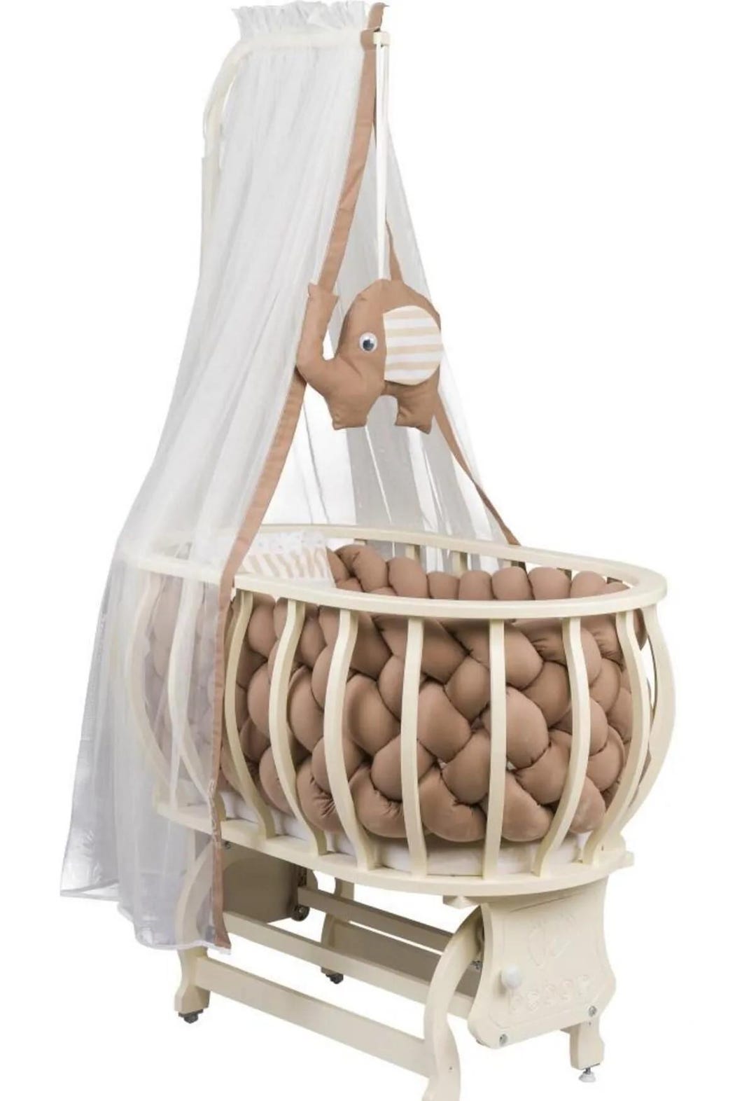Lina Basket Cradle Wooden Cradle Braided Sleeping Set Natural Wooden Cradle - Etsy