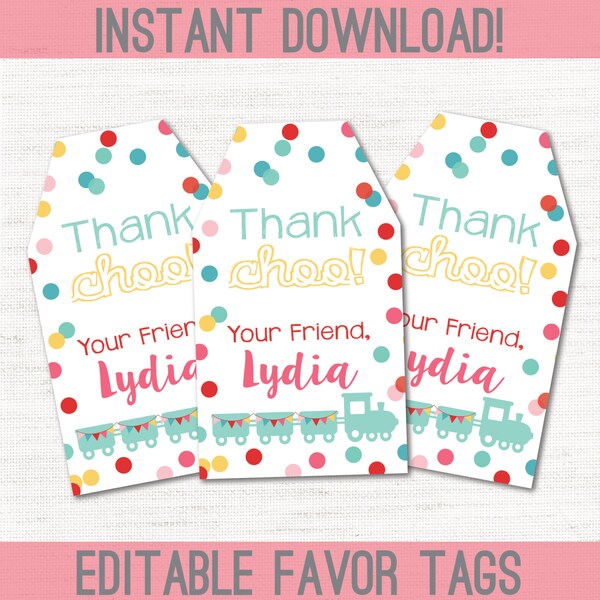 Pink Train Party - Etsy