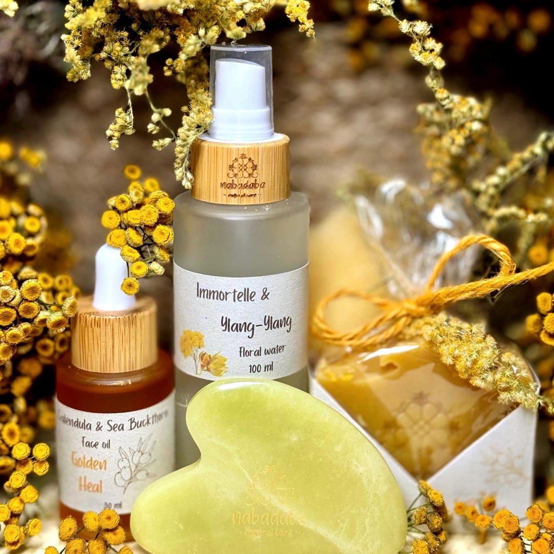 Golden Heal Facial Self-massage Gift Set Uplifting Calendula Sea ...