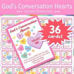 Conversation Hearts Valentine Cards - Bible Verse Valentine Cards ...