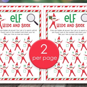 Christmas Game Printable - Elf Christmas Game - Kids Christmas Game ...