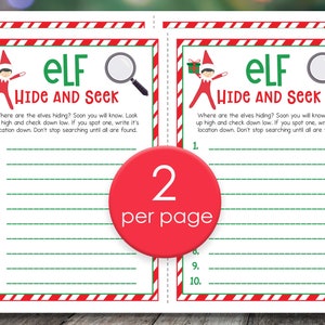 Christmas Game Printable - Elf Christmas Game - Kids Christmas Game ...