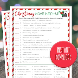 Christmas Movie Trivia Game - Christmas Trivia Game - Christmas Movie ...