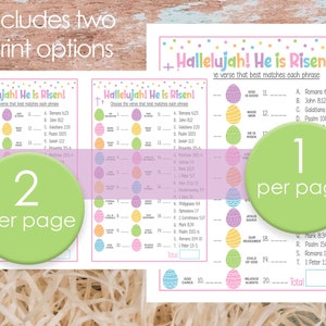 Easter Bible Match Game - Easter Bible Game - Easter Bible Verse Game ...