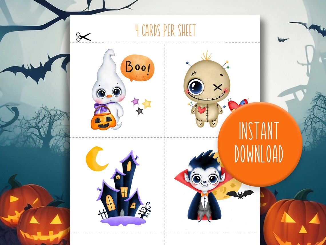 Halloween Treasure Hunt - Halloween Scavenger Hunt - Young Kids ...