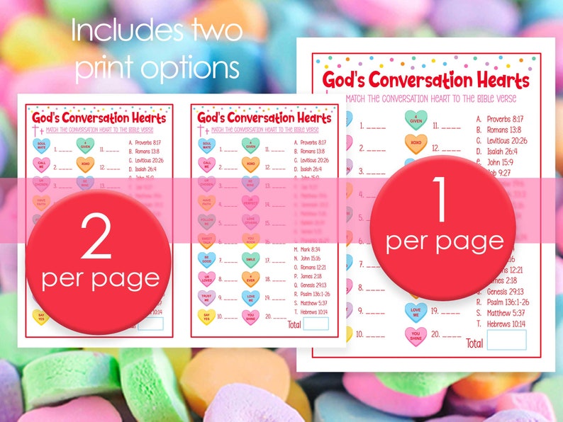 Bible Candy Match Game - Bible Verse Game - Sunday School Game ...