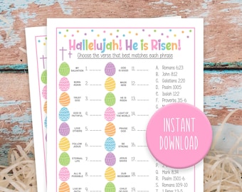 Bible Candy Match Game - Bible Verse Game - Sunday School Game ...