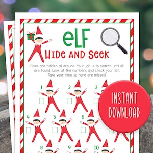 Christmas Game Printable - Elf Christmas Game - Kids Christmas Game ...