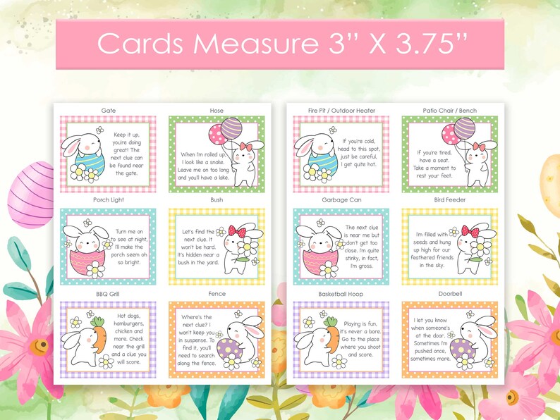 Easter Treasure Hunt - Outdoor Easter Treasure Hunt - Indoor Easter ...