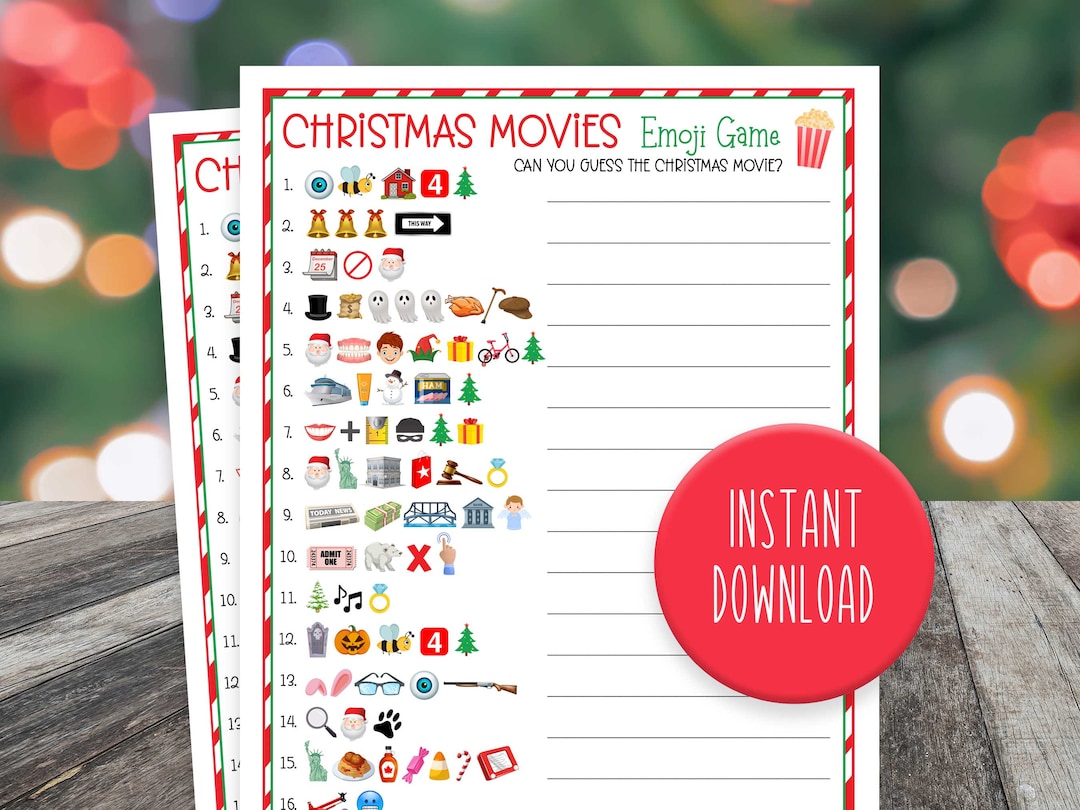 Christmas Movies Emoji Game - Christmas Emoji Game - Christmas Game ...
