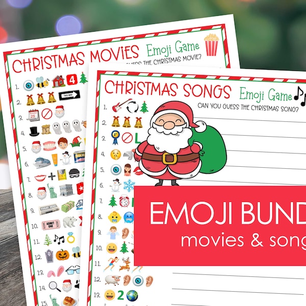 Emoji Christmas Songs - Etsy