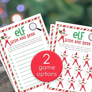 Christmas Game Printable - Elf Christmas Game - Kids Christmas Game ...