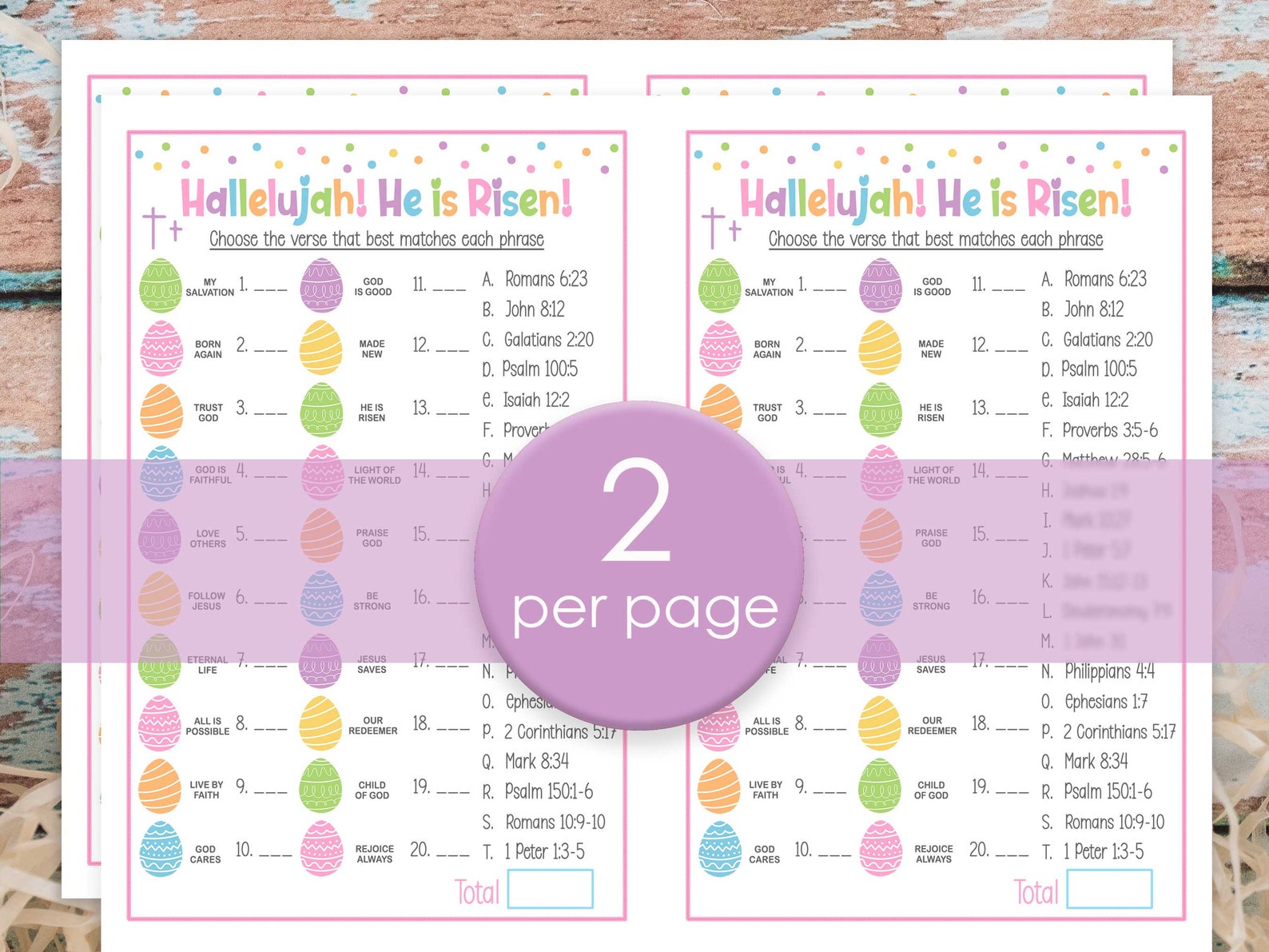 Easter Bible Match Game - Easter Bible Game - Easter Bible Verse Game ...