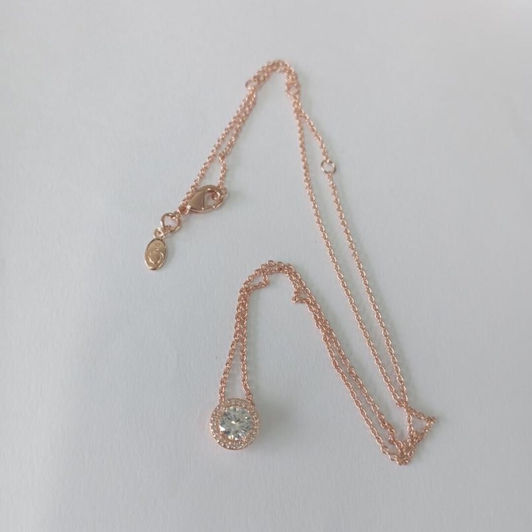 Classic ELEGANCE PANDORA Rose Gold Plated Necklace Cz-45cm - Etsy