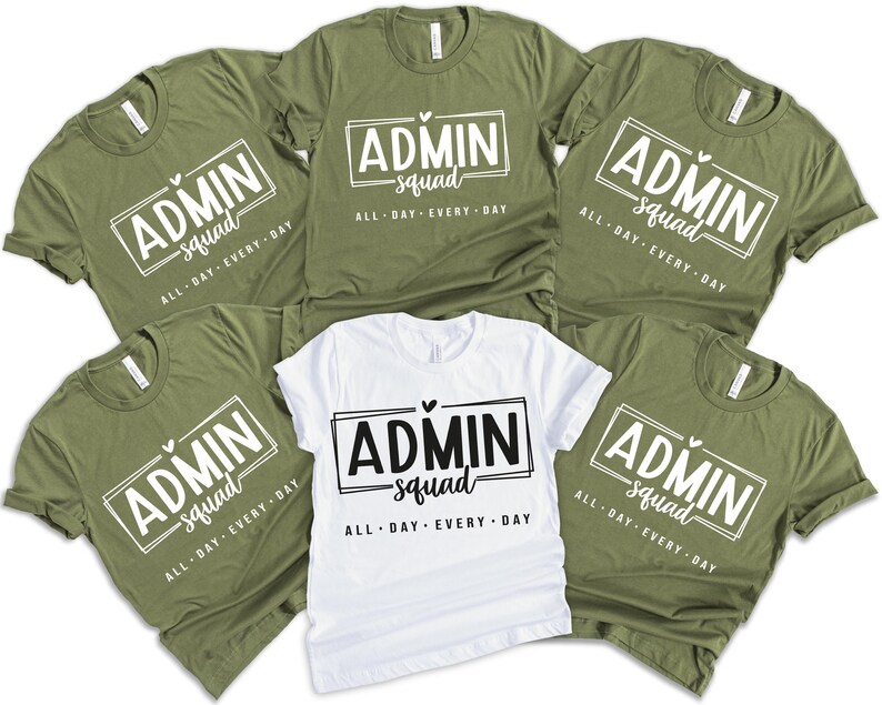Admin Squad Shirt, Office Squad Gift, Administrative Assistant Shirt ...